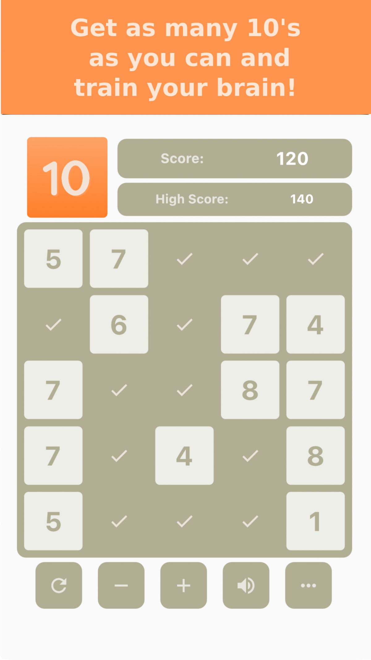 But be careful, if the result is greater than 10, the game penalizes ...